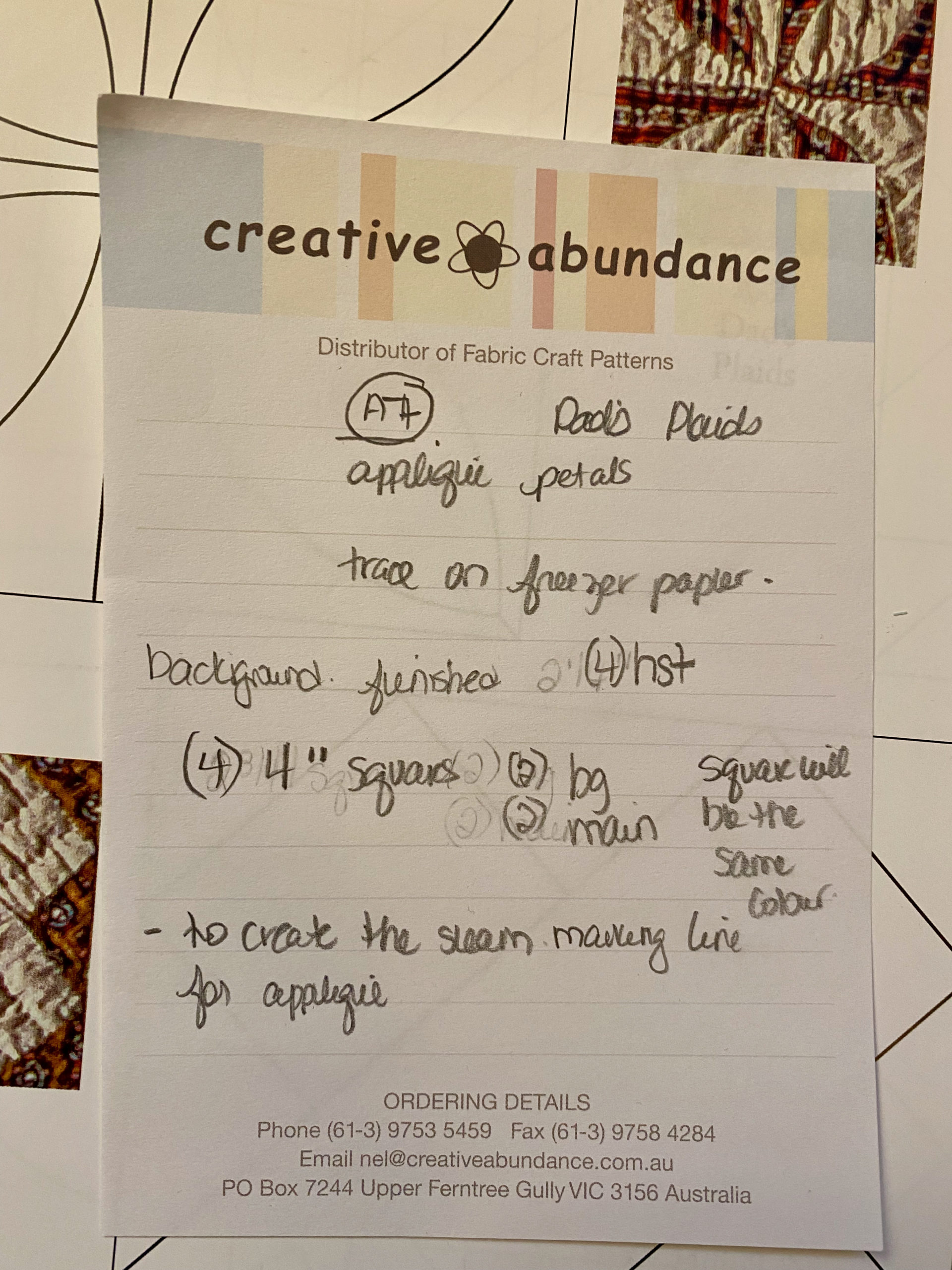 Dear Jane a7 - Dad's Plaids - Valerie Moss